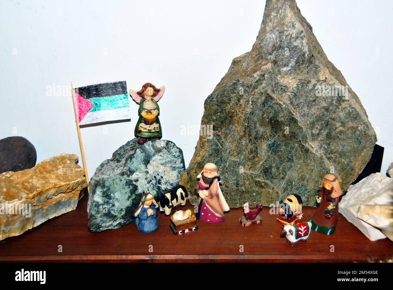 Palestinian nativity scene Stock Photo - Alamy
