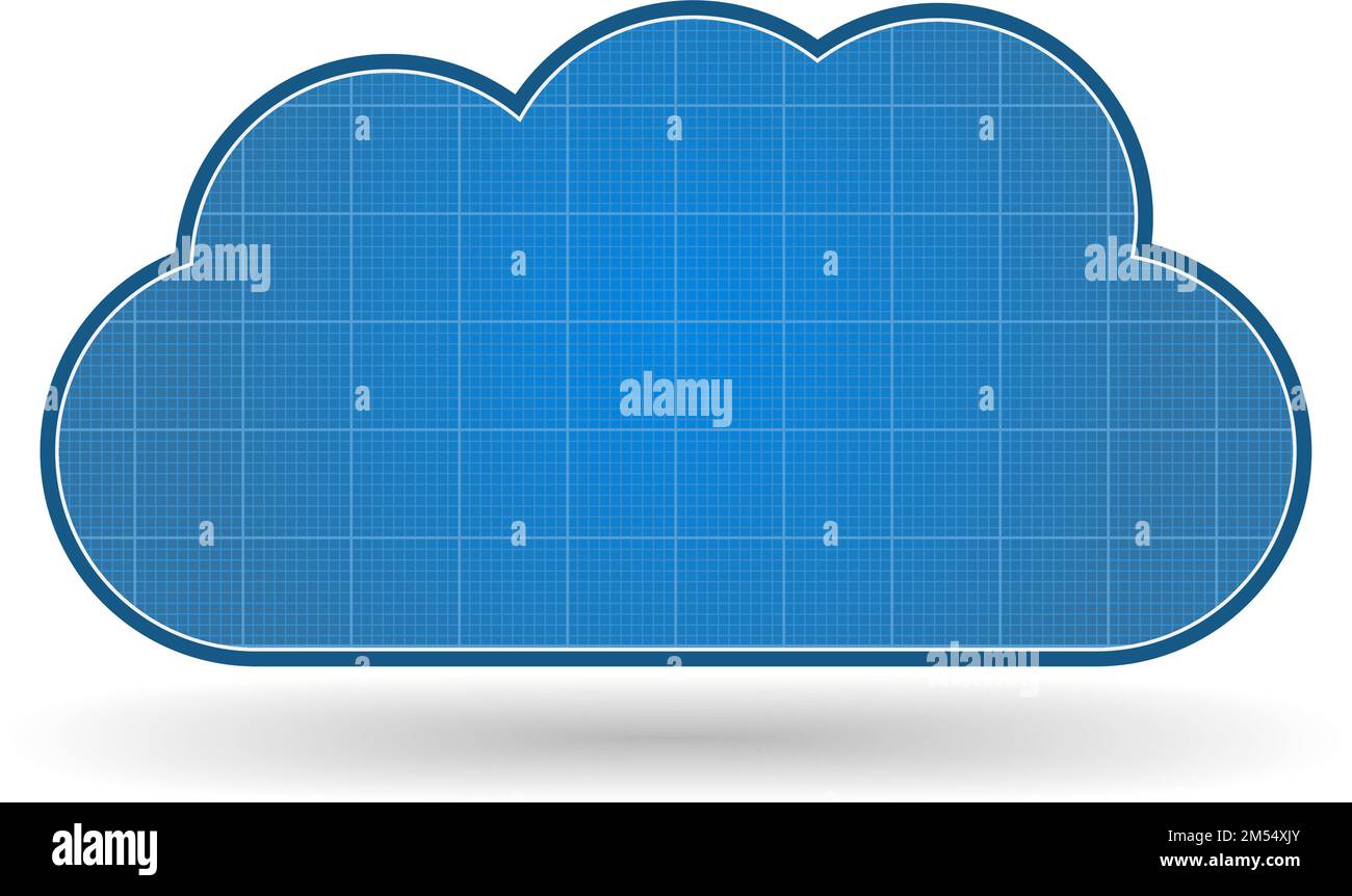 Blueprint cloud, vector eps10 illustration Stock Vector Image & Art - Alamy