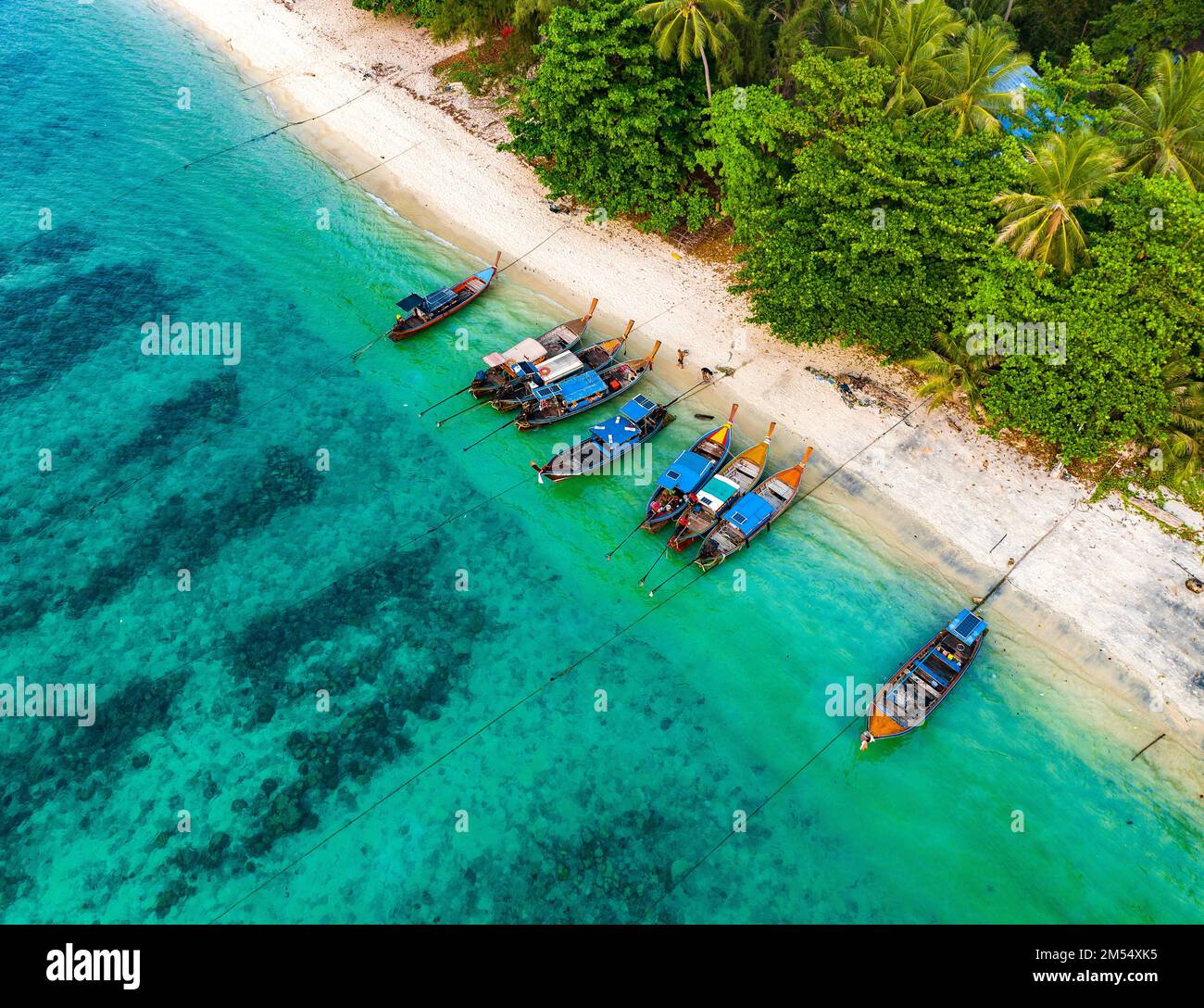 Aerial view of Sunset beach in koh Lipe, Thailand Stock Photo - Alamy