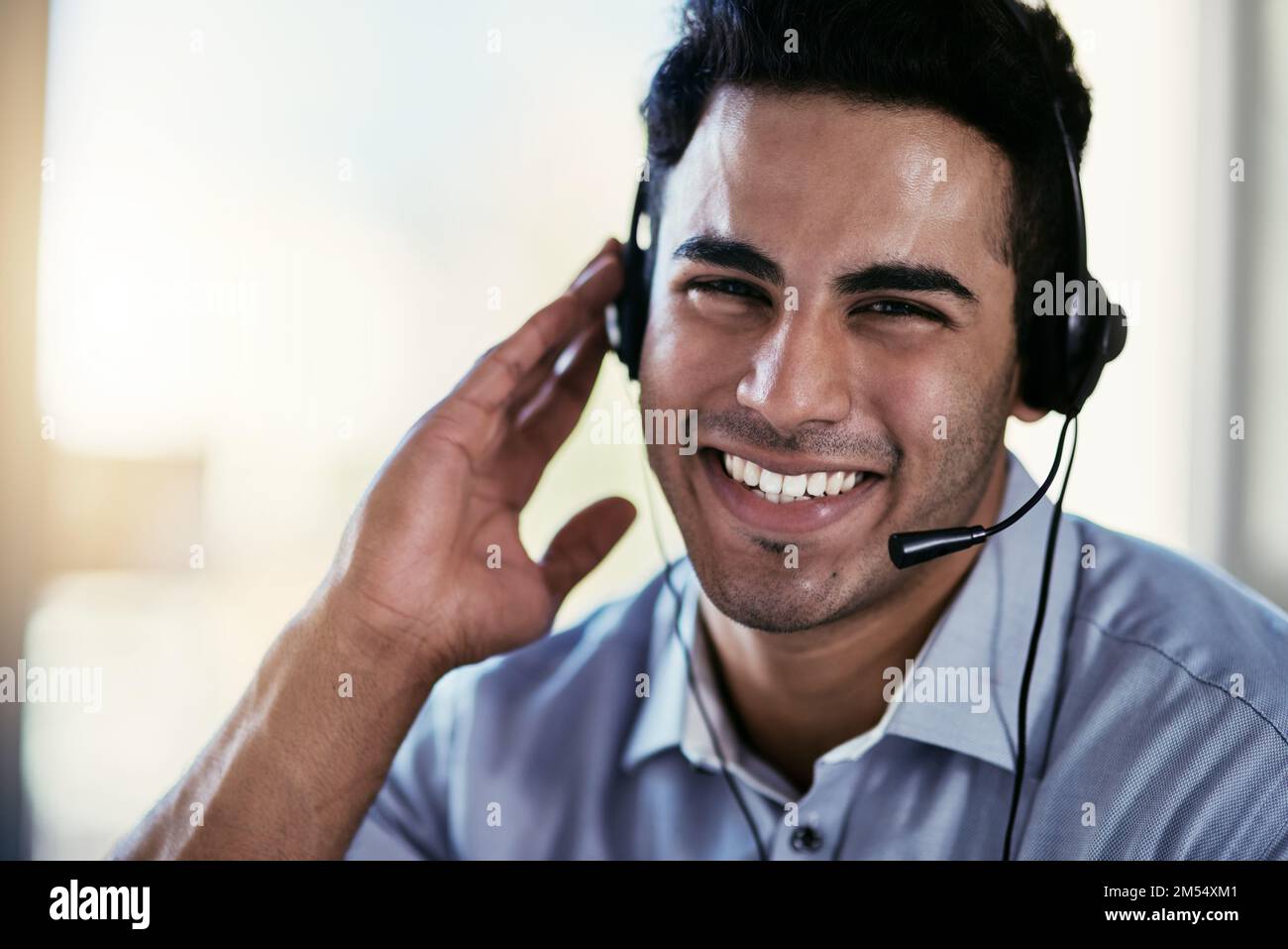 Representing business with a friendly and helpful service. Portrait of ...
