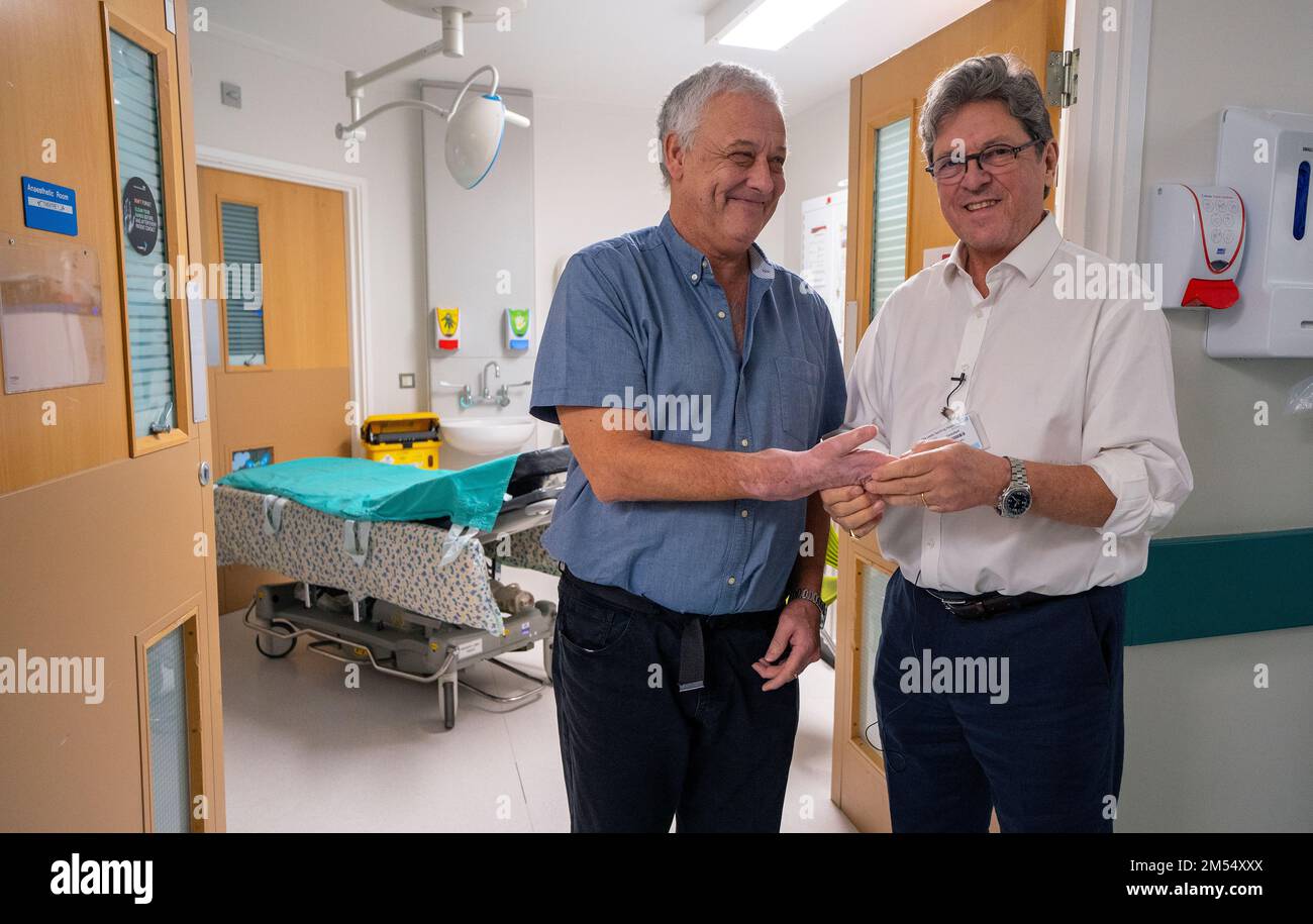 Mark Cahill, who was the first person in the UK to have a hand ...