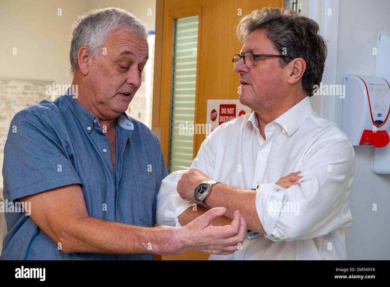 Mark Cahill, who was the first person in the UK to have a hand ...