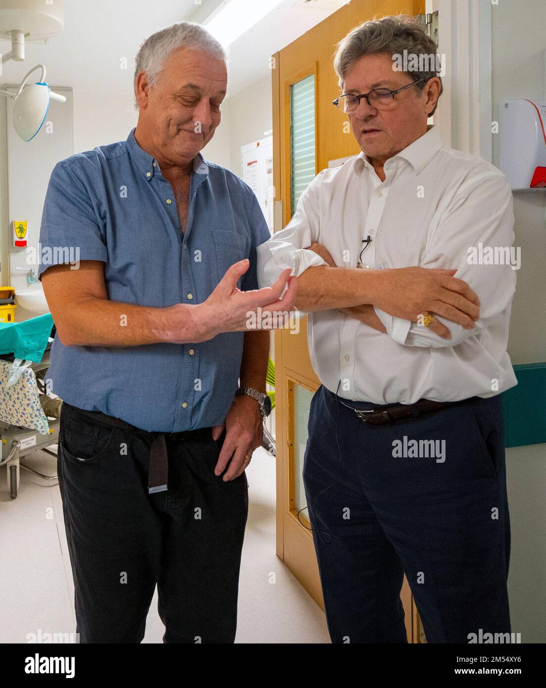 Mark Cahill, who was the first person in the UK to have a hand ...