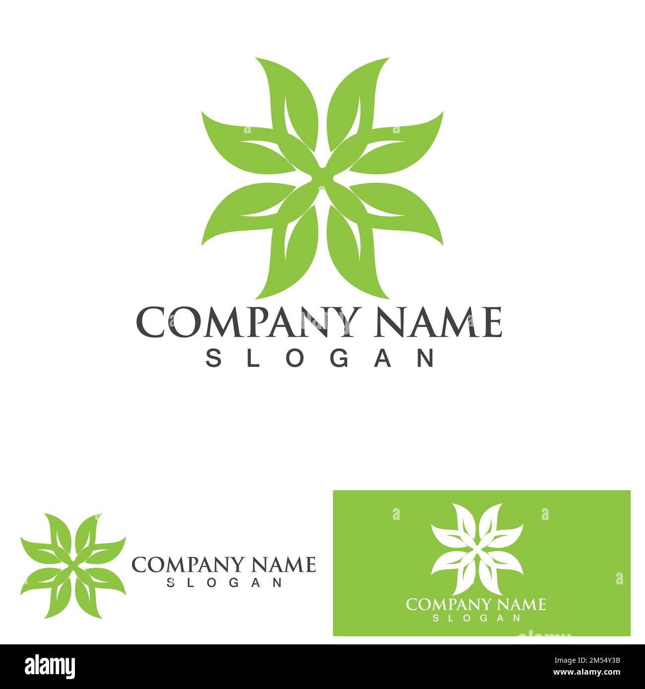 green leaf ecology nature element vector logo Stock Vector Image & Art ...