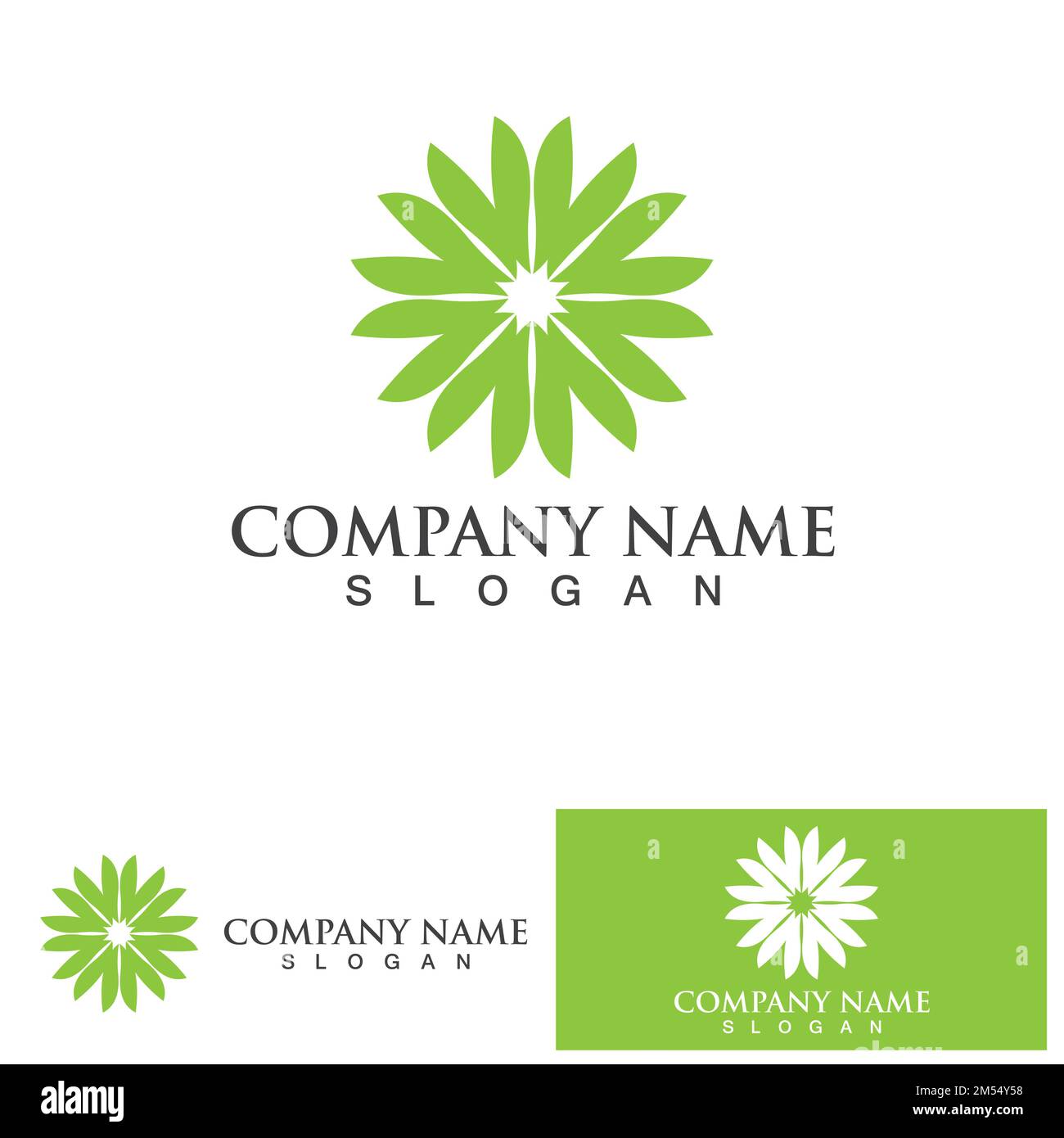 Flower logo vector illustration design template Stock Vector Image ...