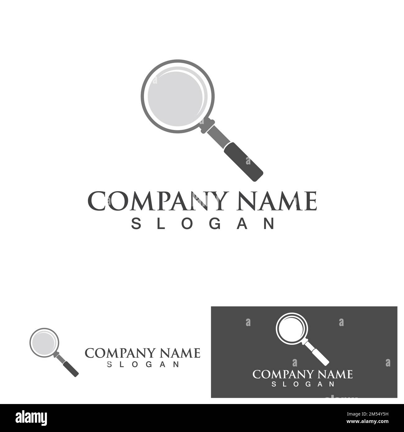 Magnifying glass icon Logo element Stock Vector Image & Art - Alamy