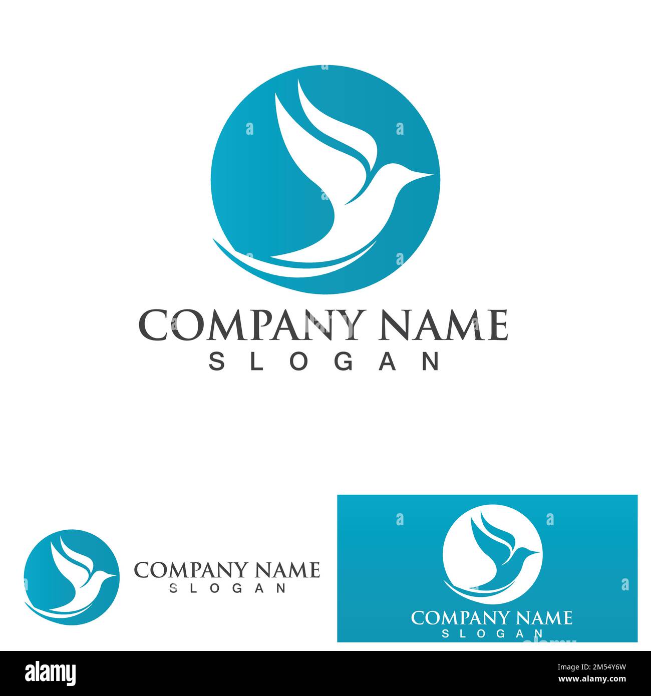 Bird wing Dove Logo Template vector illustration Stock Vector Image ...