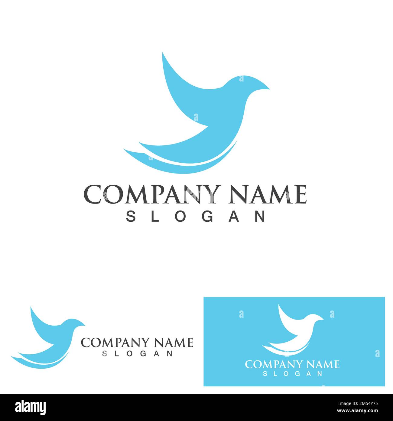Bird wing Dove Logo Template vector illustration Stock Vector Image ...