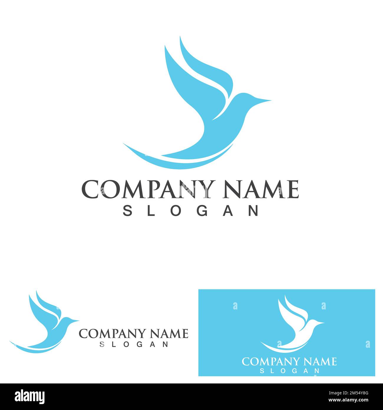 Bird wing Dove Logo Template vector illustration Stock Vector Image ...