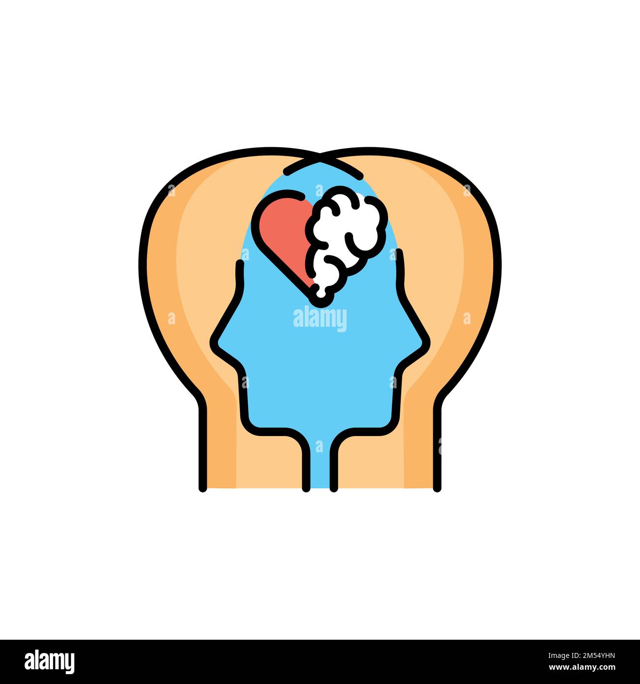 Self empathy Stock Vector Images - Alamy