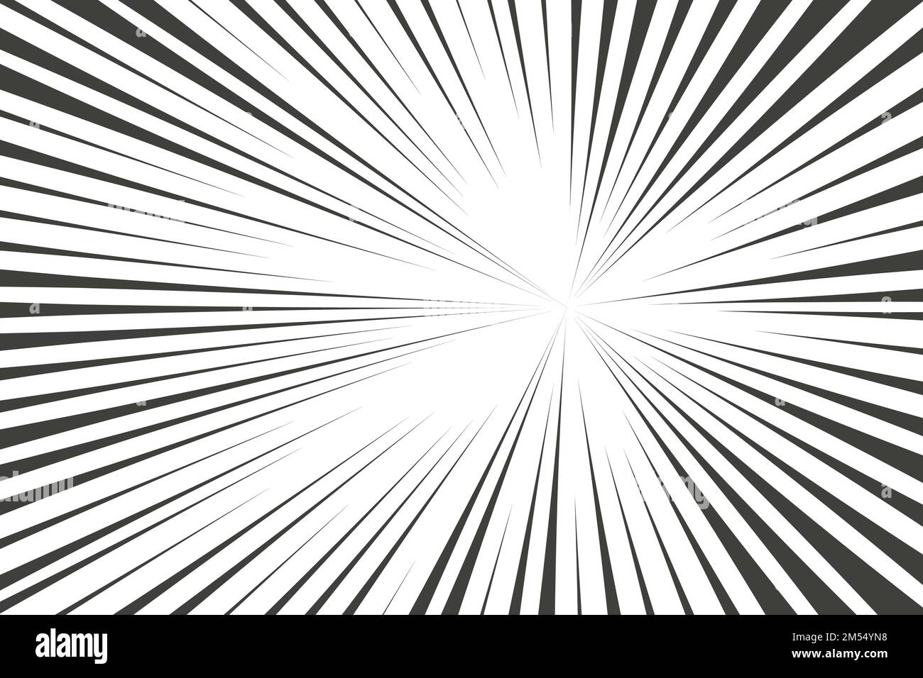 Comic manga radial lines with speed effect for comics book. Black and ...