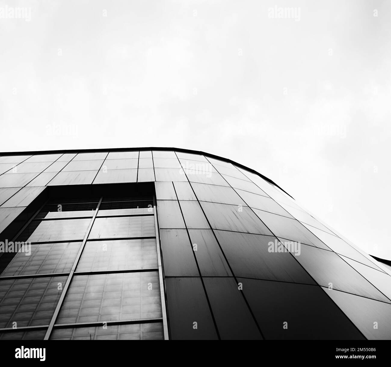 Modern mall or business centers with curved shape Stock Photo - Alamy