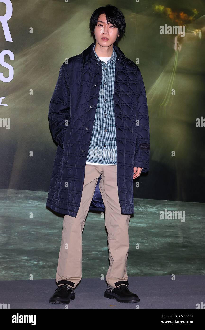 Dori Sakurada attends the red carpet ceremony for the Christian Dior ...