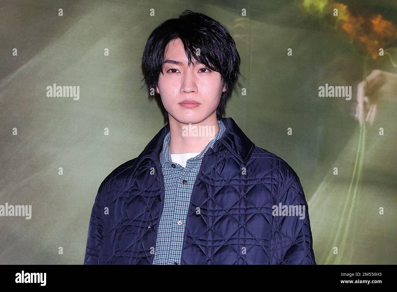 Dori Sakurada attends the red carpet ceremony for the Christian Dior ...