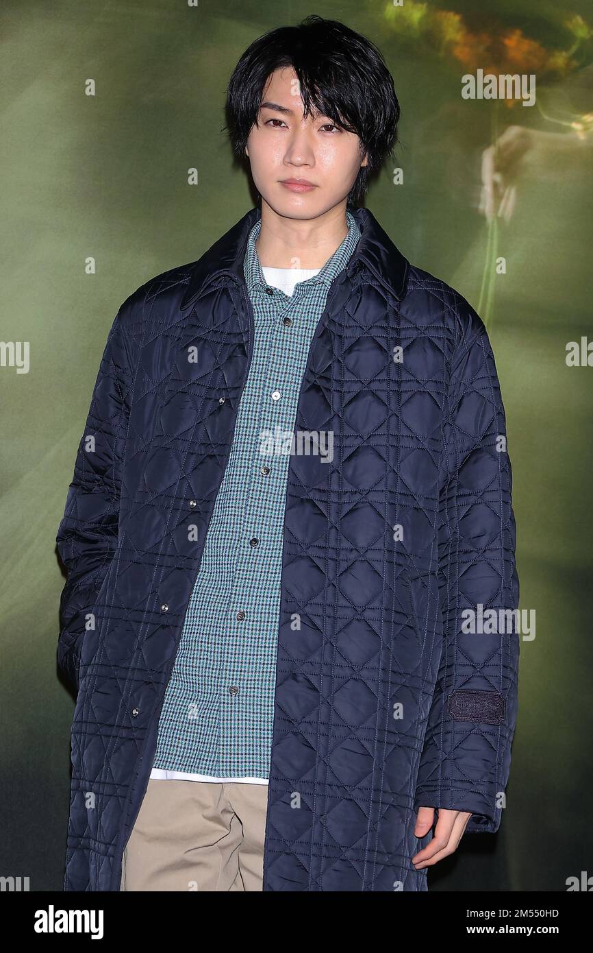 Dori Sakurada attends the red carpet ceremony for the Christian Dior ...