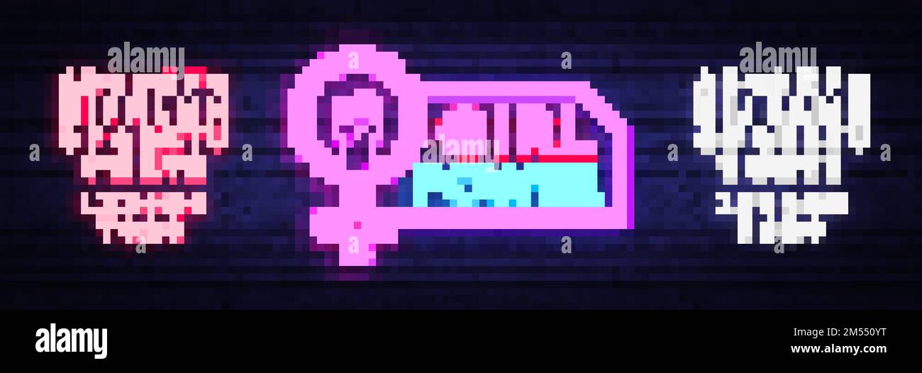 Girls Power neon sign. Fashionable slogan feminist slogan, neon style ...