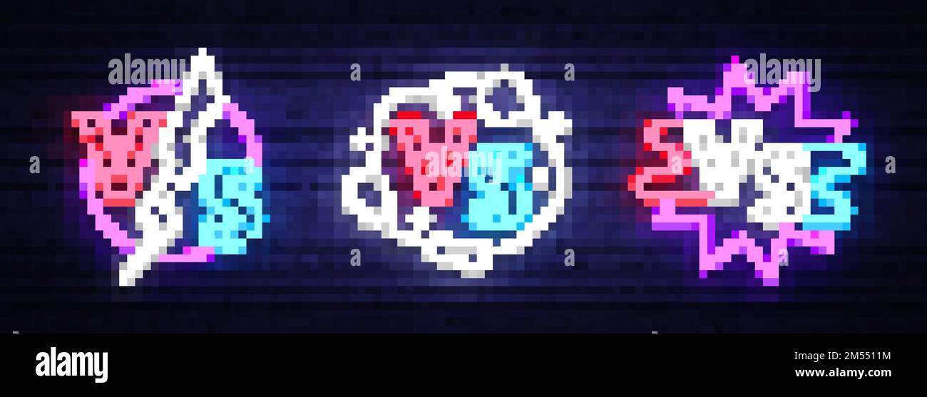 Collection Versus neon signs vector. Set of Versus logo, symbol in neon ...