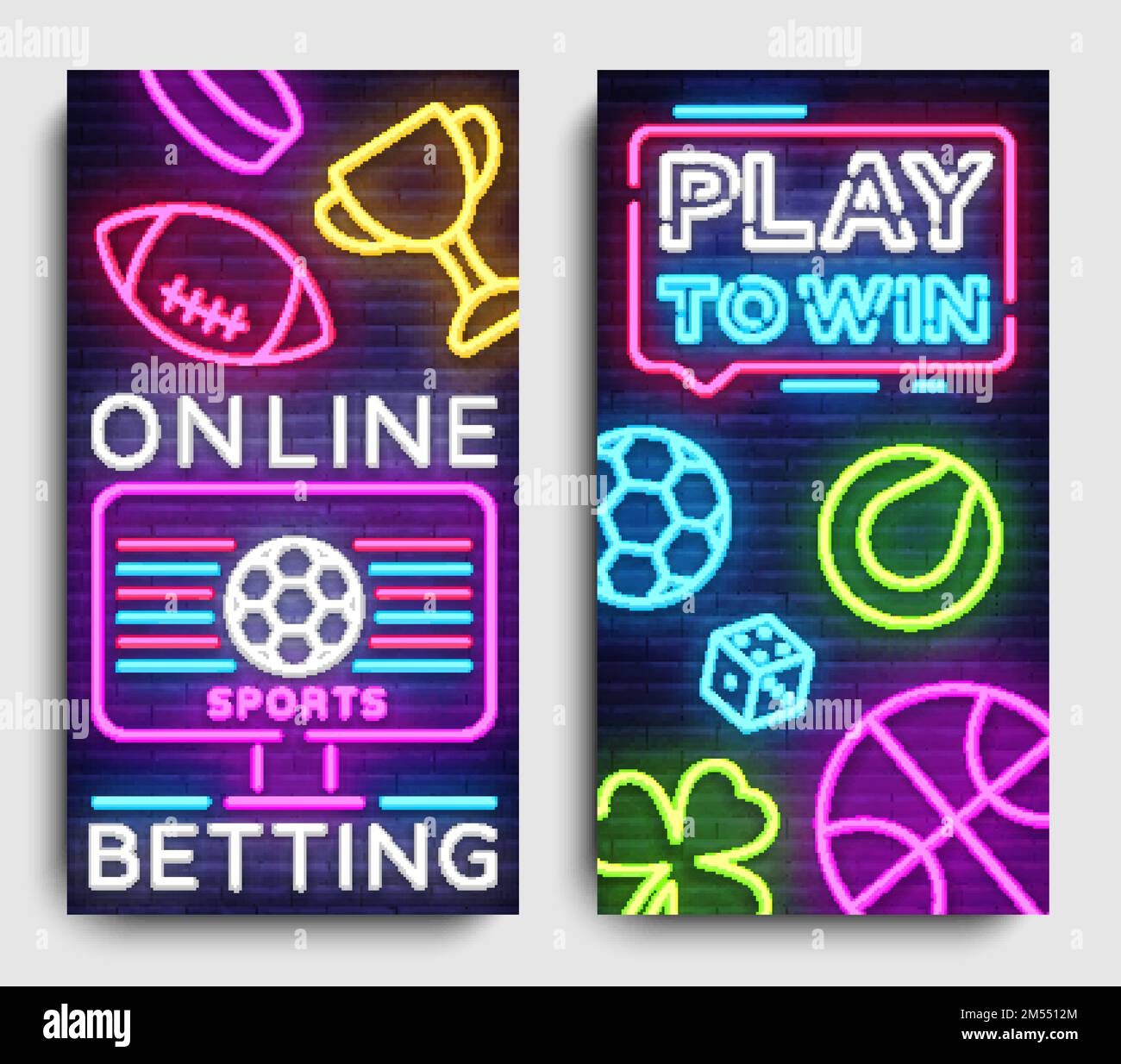 Neon signs vertical Stock Vector Images - Alamy