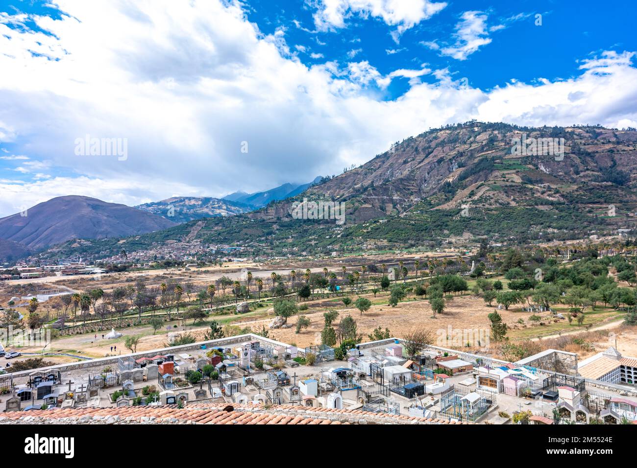 the cities of Yungay and Huaraz buried by an avalanche from Mount ...