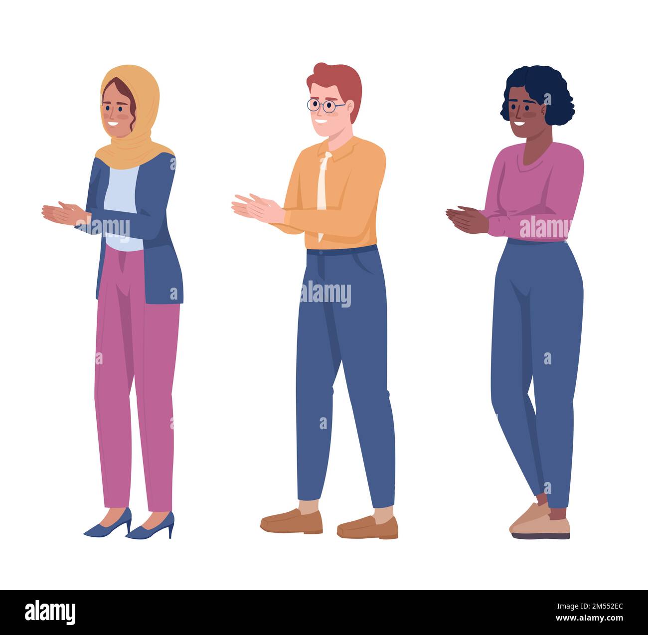 Set african american male clapping Stock Vector Images - Alamy