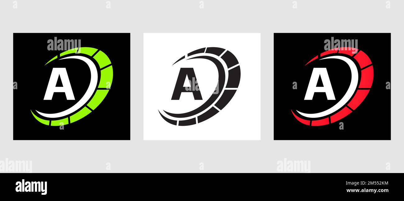 Letter A Car Automotive Logo For Cars Service, Cars Repair With ...