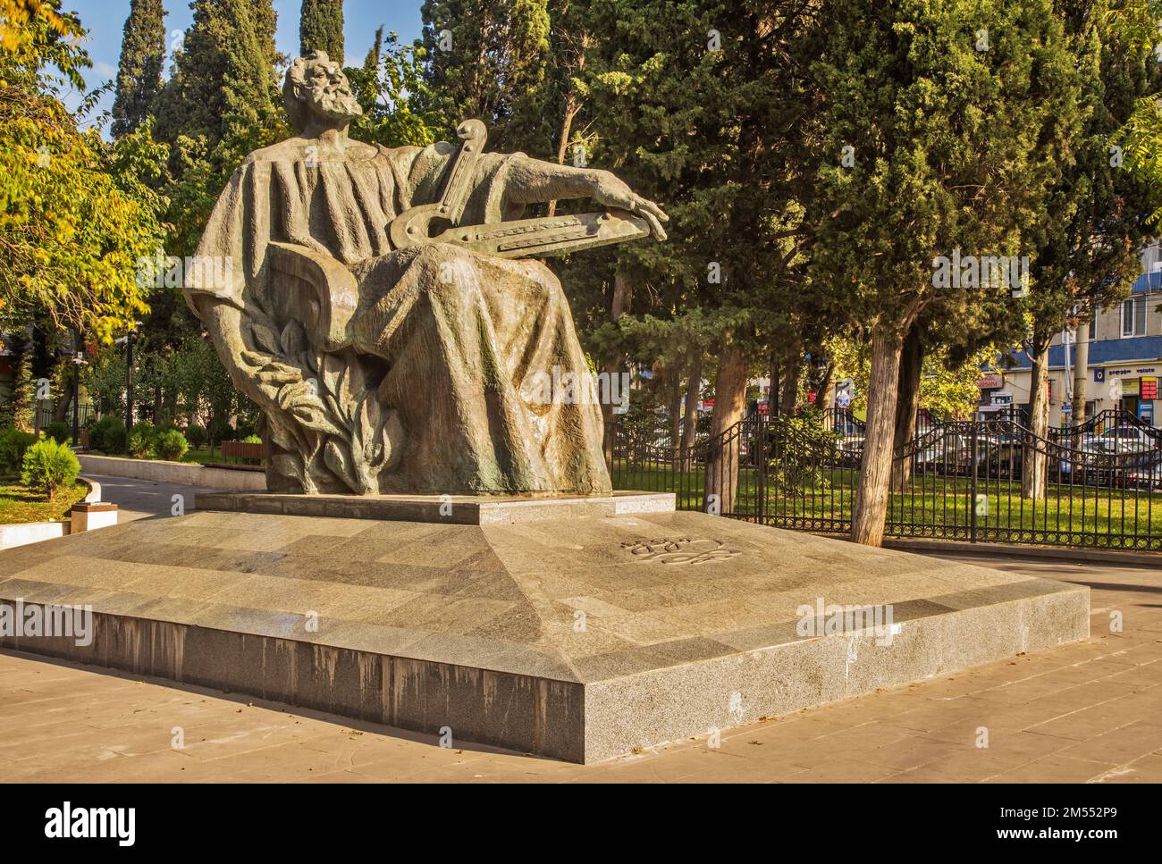 Akaki Tsereteli Statue in Tbilisi. Georgia Stock Photo - Alamy