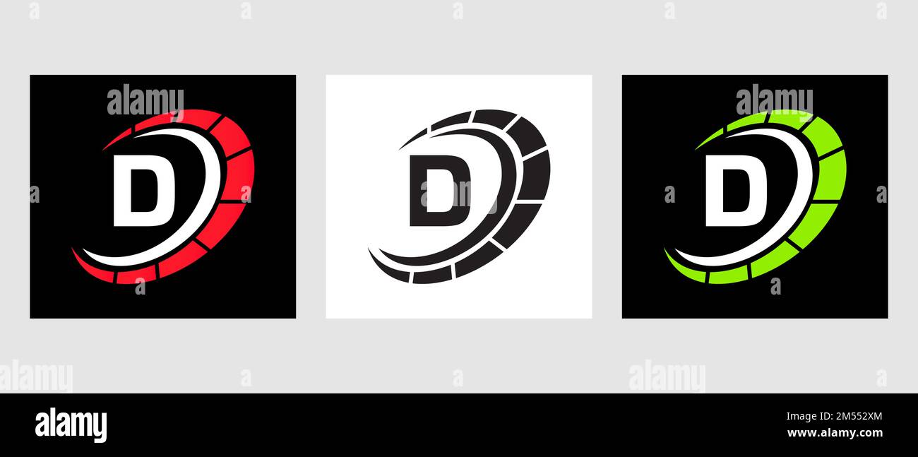 Letter D Car Automotive Logo For Cars Service, Cars Repair With ...