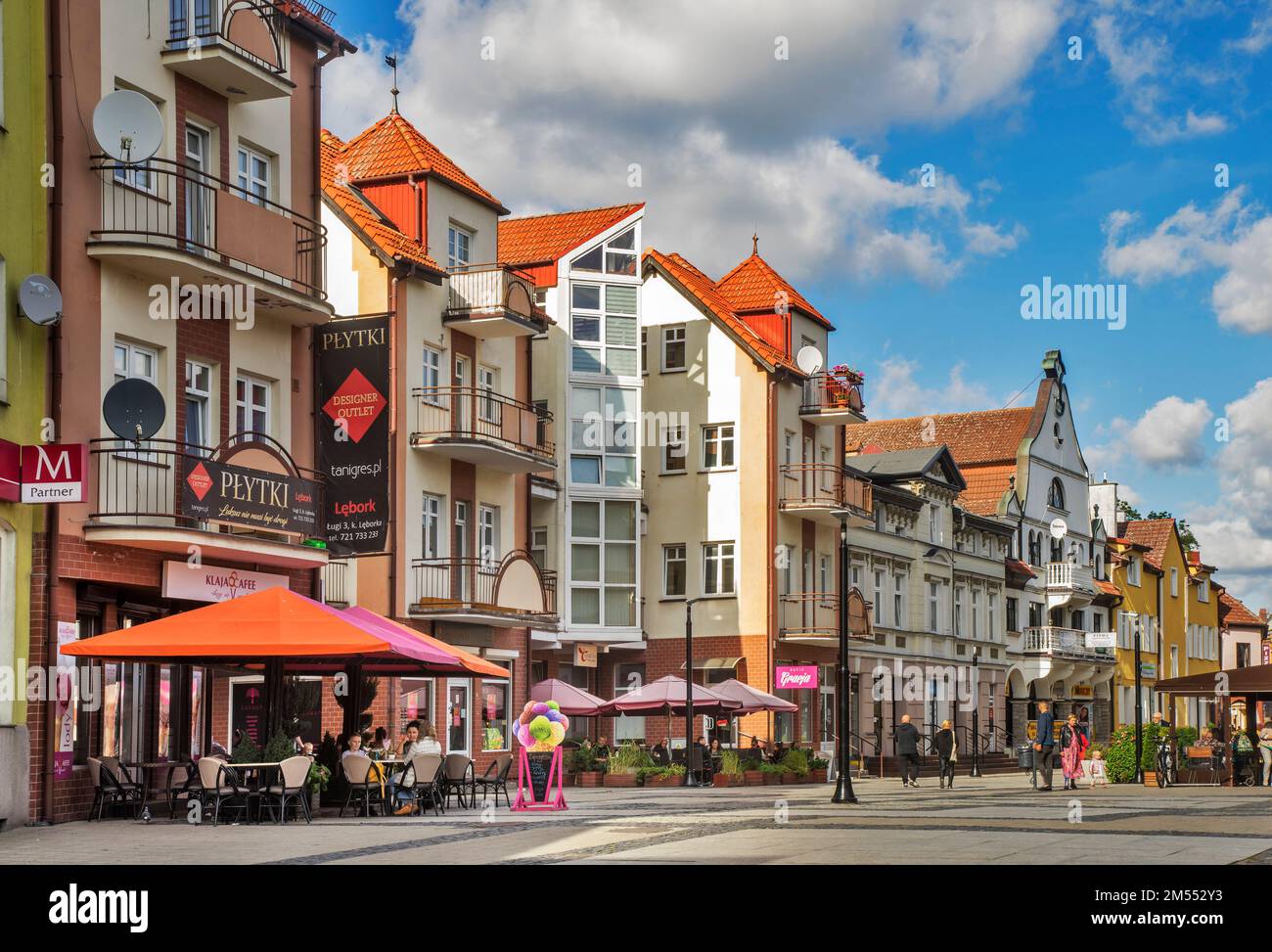 Staromiejska street in Lebork. Poland Stock Photo - Alamy