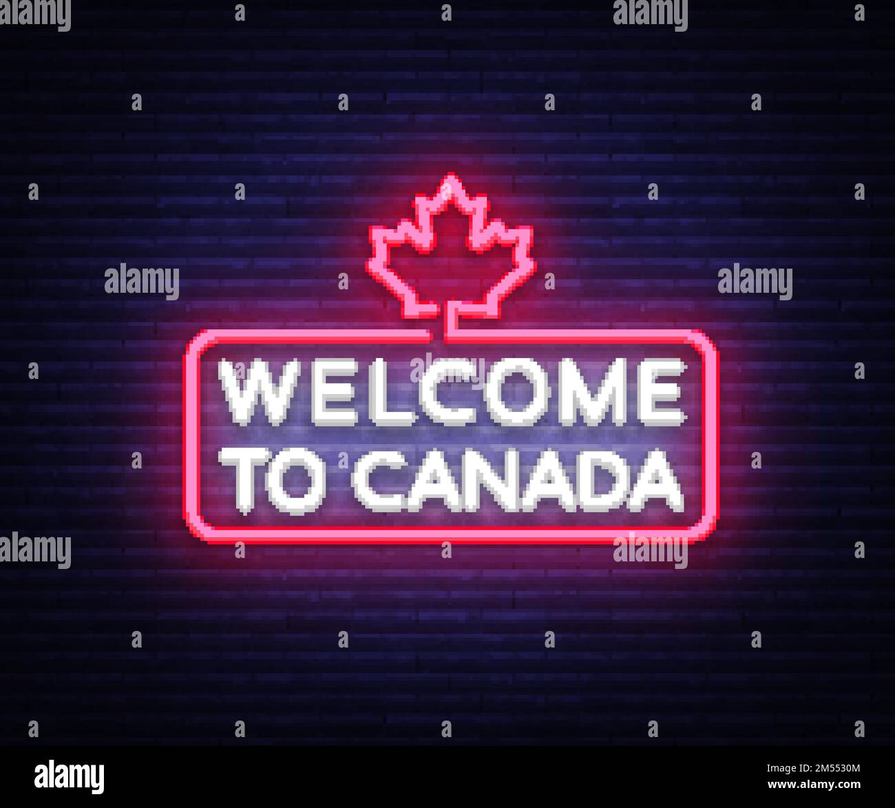 Welcome to canada Stock Vector Images - Alamy