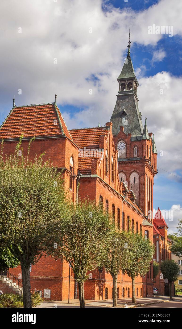 Town hall in Lebork. Poland Stock Photo - Alamy