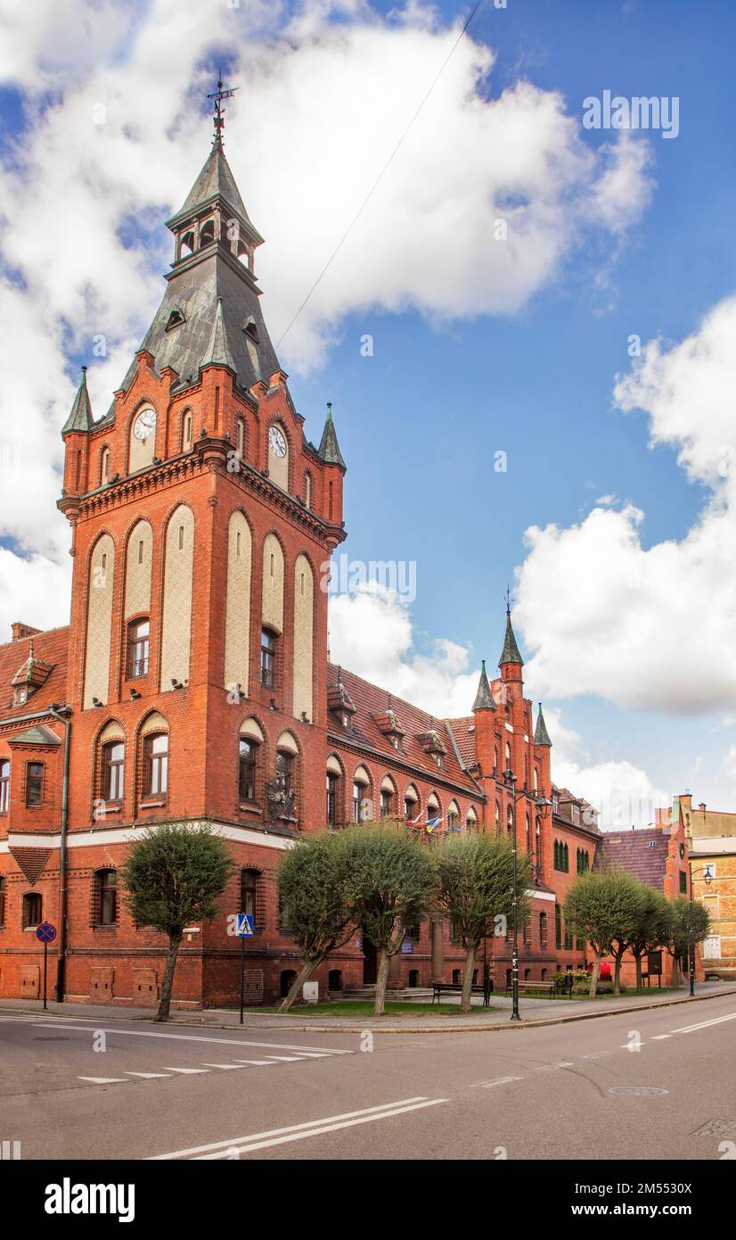 Town hall in Lebork. Poland Stock Photo - Alamy