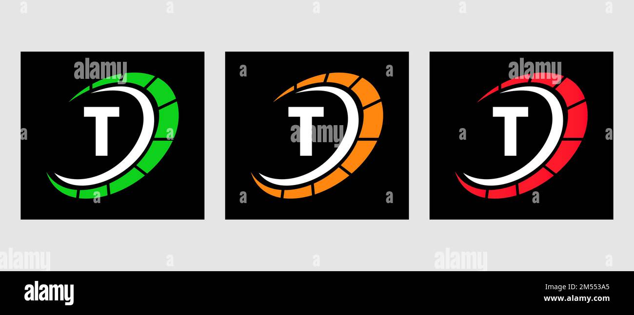 Letter T Car Automotive Logo For Cars Service, Cars Repair With ...