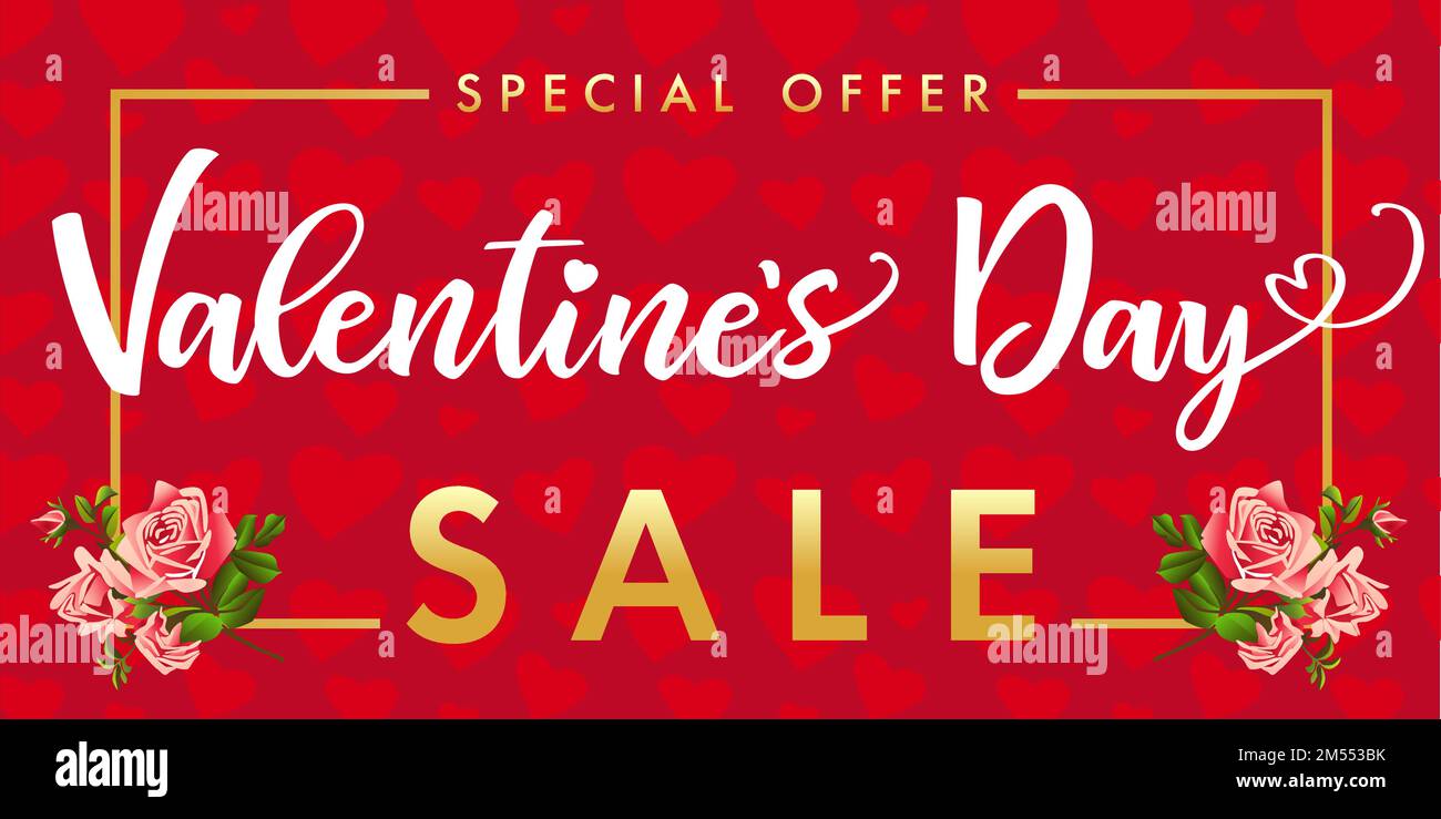 Pink love coupon red Stock Vector Images - Alamy