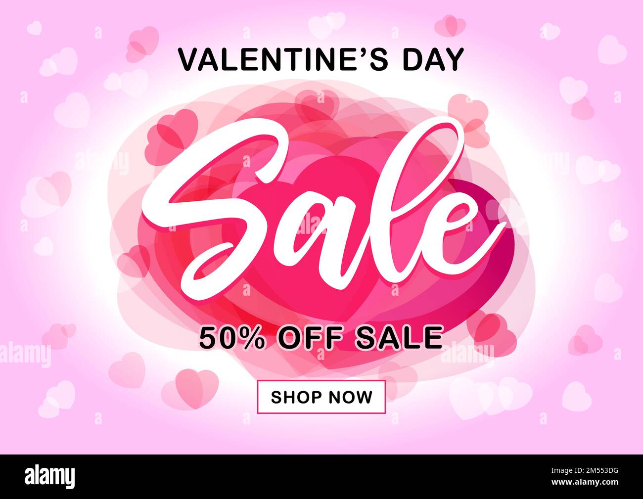 Sale invitation card or tag with pink background. Advertisiment graphic ...