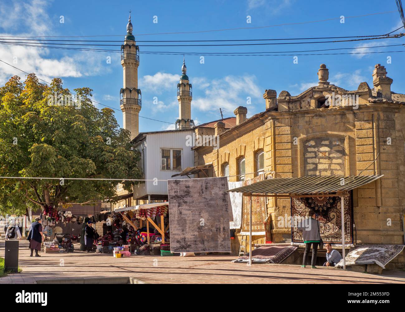 Buynakskaya mosque at Buynakskogo street in Derbent. Republic of ...