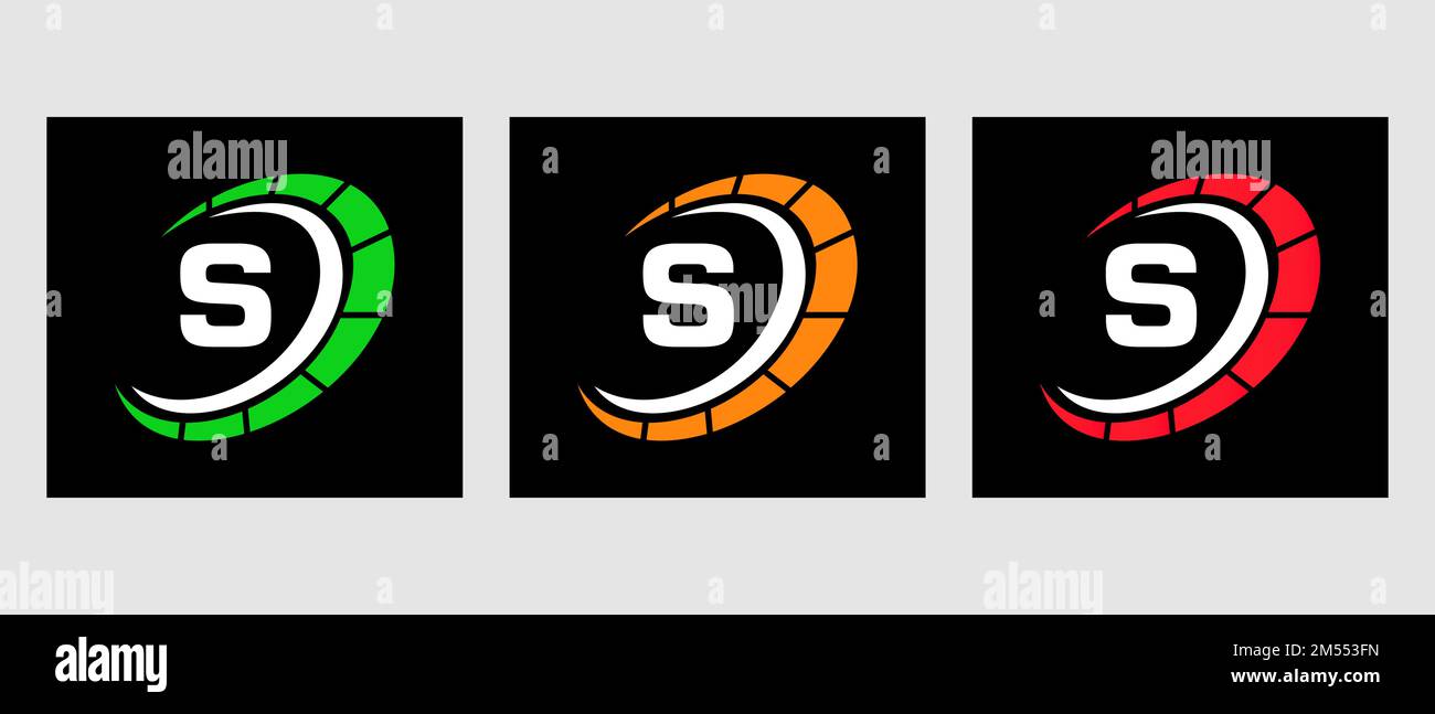 Letter S Car Automotive Logo For Cars Service, Cars Repair With ...