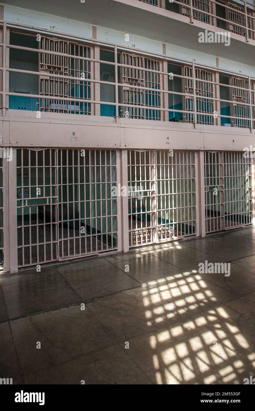 Interior of Alcatraz, the infamous maximum security prison on Alcatraz ...
