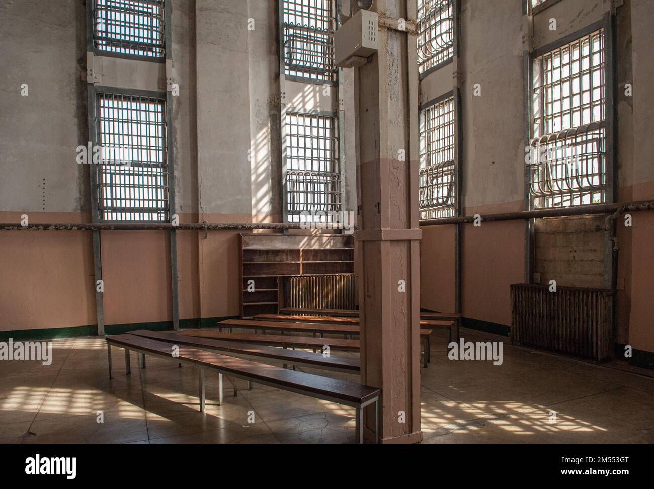 The Library at Alcatraz, the infamous maximum security prison on Alcatraz Island in San ...