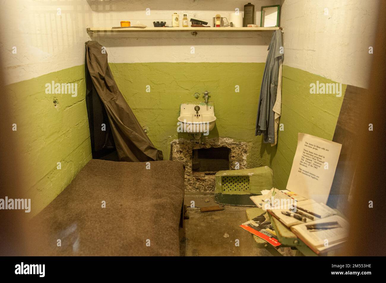 Interior of Alcatraz, the infamous maximum security prison on Alcatraz ...