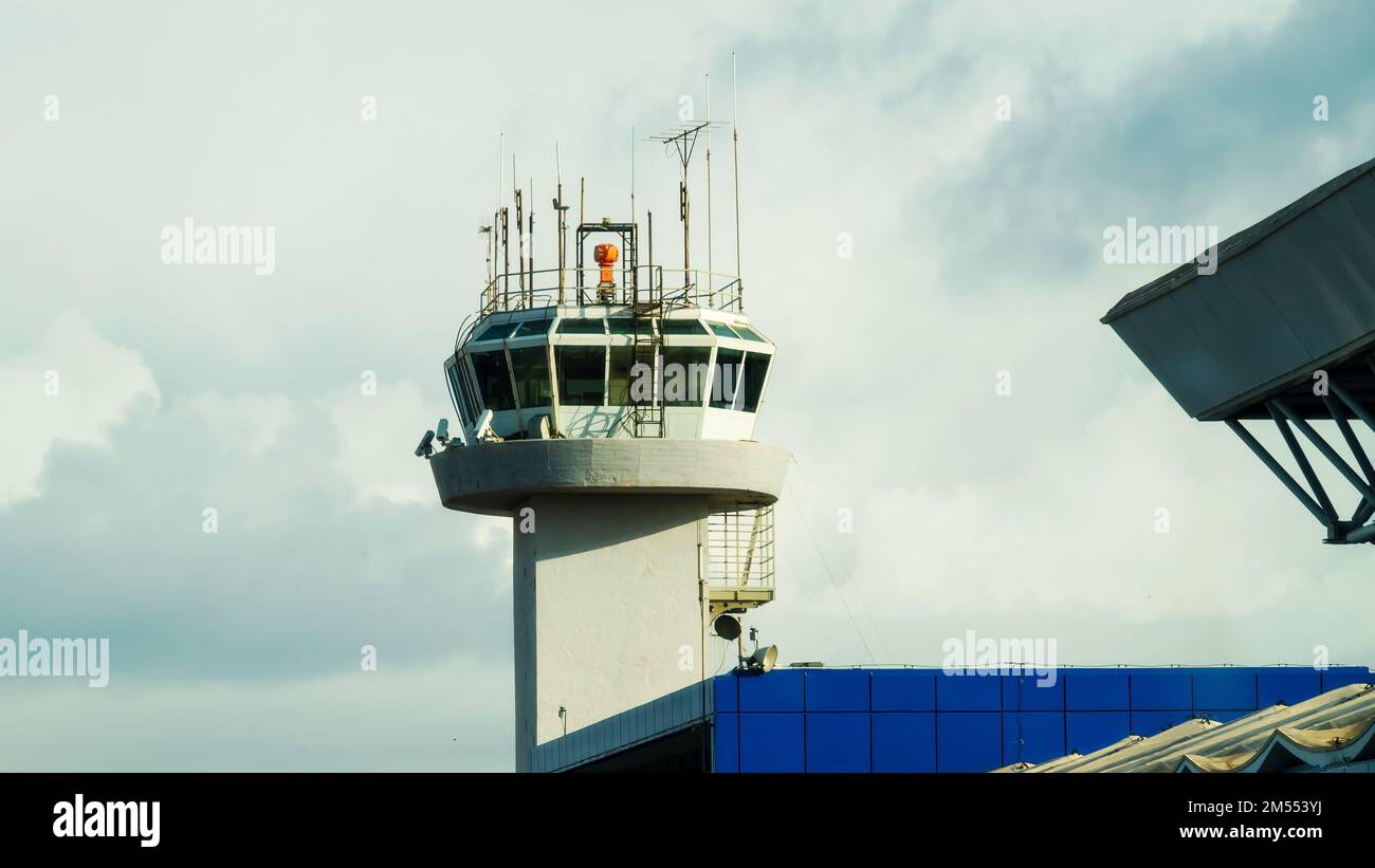 Kerkyra, Greece - 09 29 2022: View in Corfu Airport On Air Traffic ...