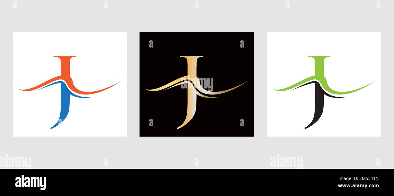 Initial Monogram Letter J Logo Design. J Logotype Vector Template Stock ...