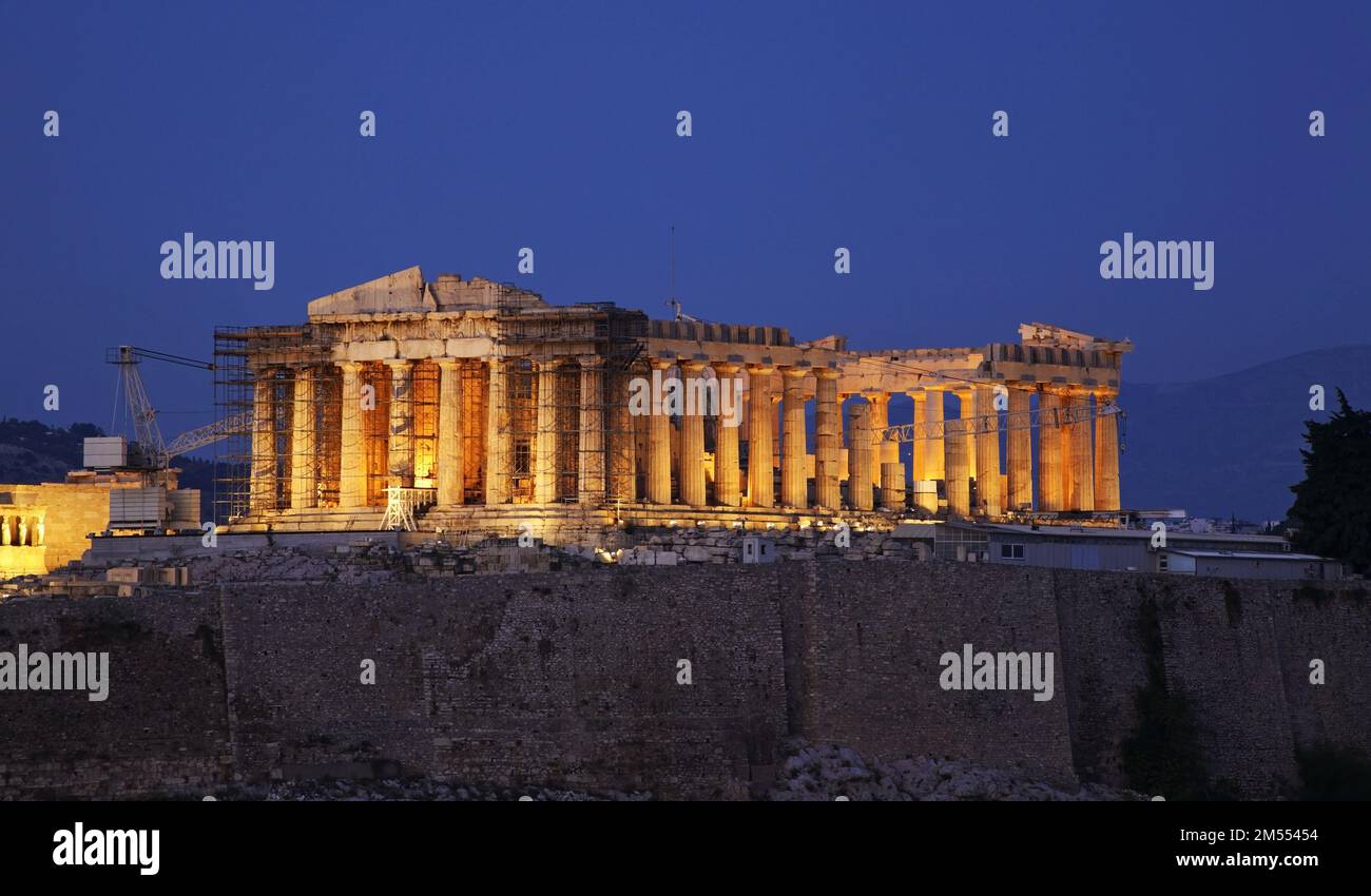 Parthenon at Acropolis of Athens. Greece Stock Photo - Alamy
