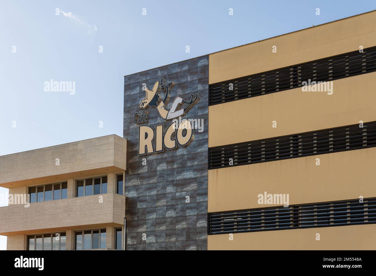 Palma de Mallorca, Spain; december 16 2022: Main facade of the coffee ...