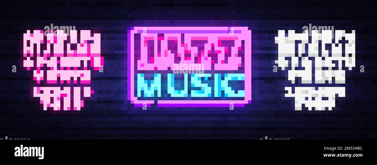 Jazz Music neon sign vector. Jazz Music design template neon sign ...