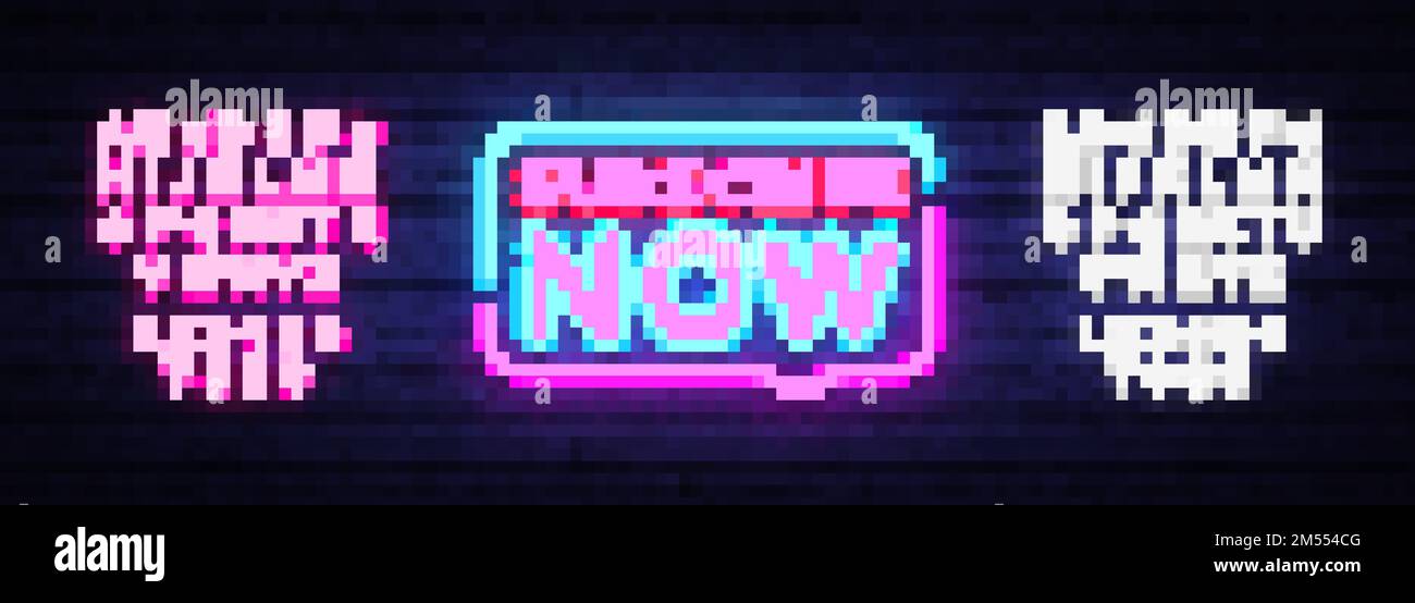 Subscribe Now neon signs vector. Subscribe Now text Design template ...