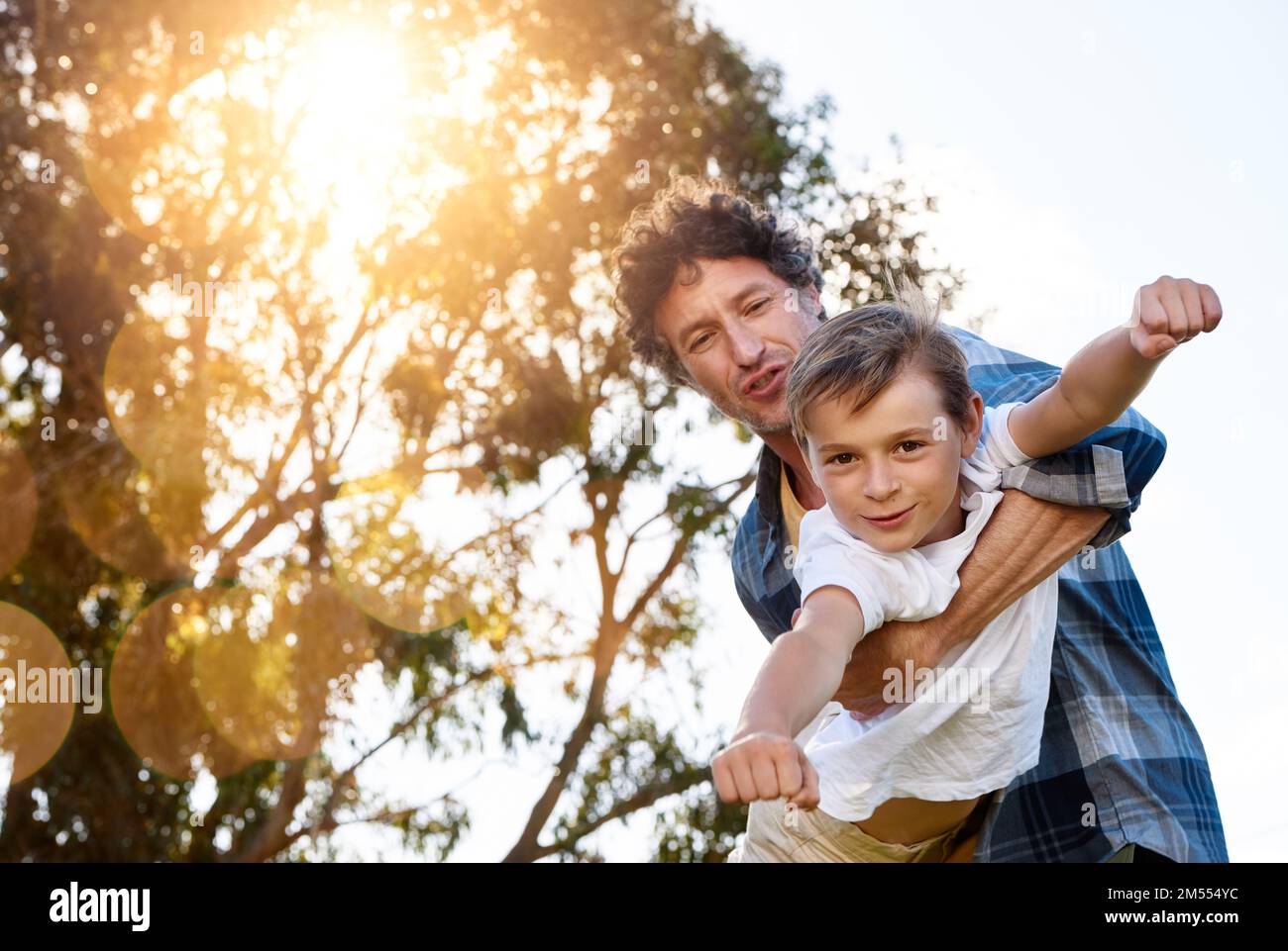 Encouraging him to live with courage and conviction. Portrait of a ...