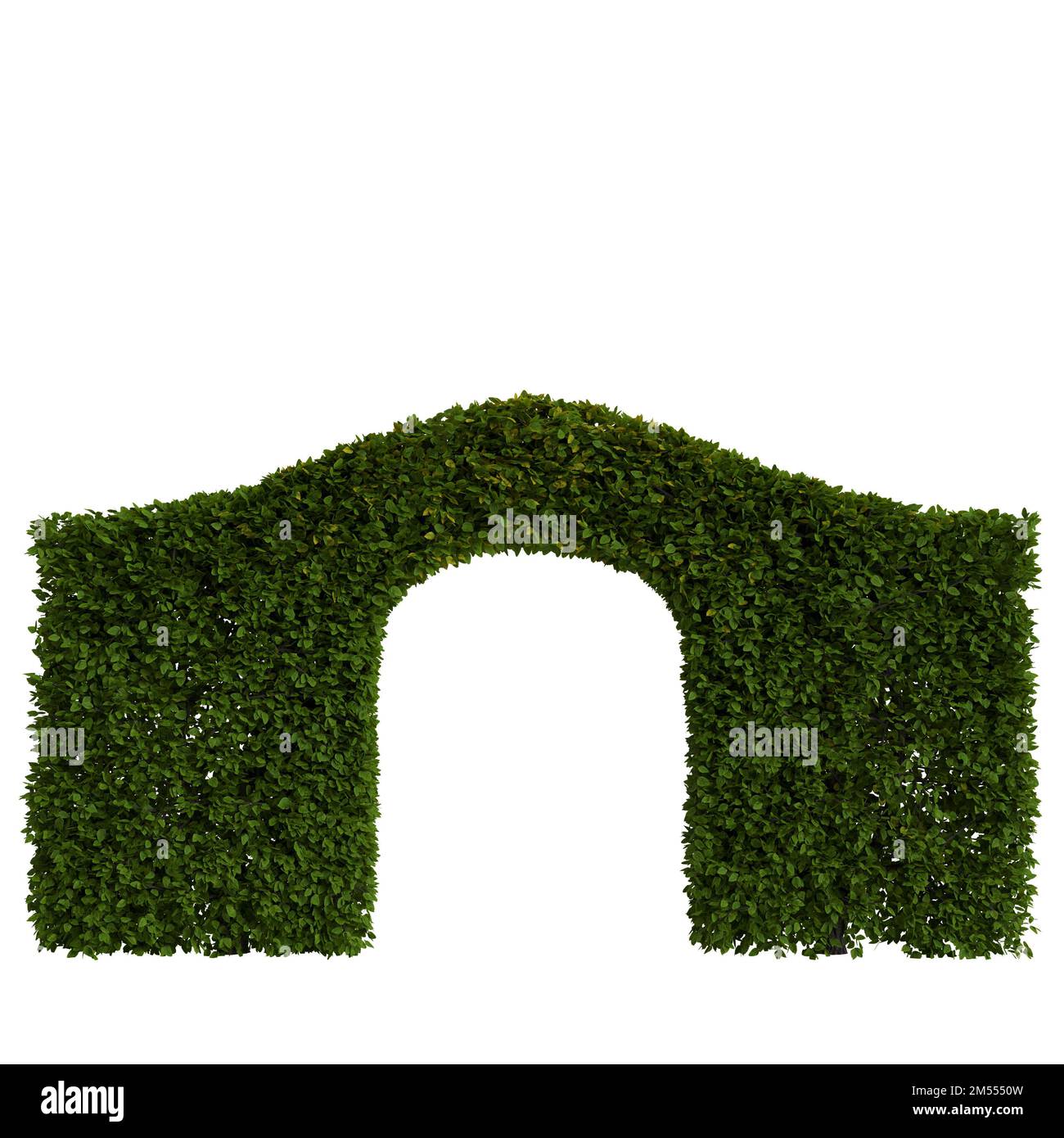 3d illustration of tree gate isolated on white background Stock Photo ...
