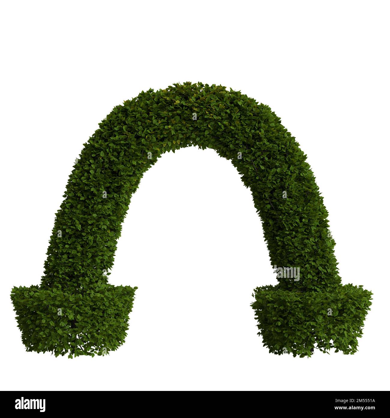 3d illustration of tree gate isolated on white background Stock Photo ...