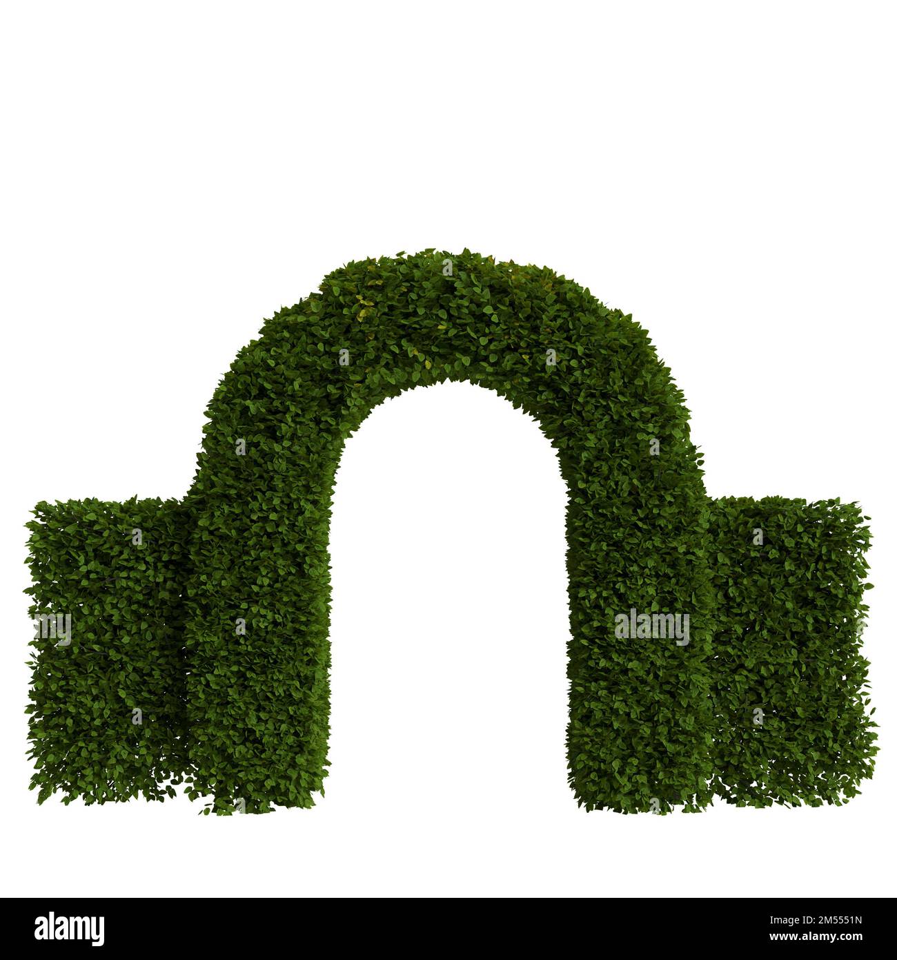 3d illustration of tree gate isolated on white background Stock Photo ...