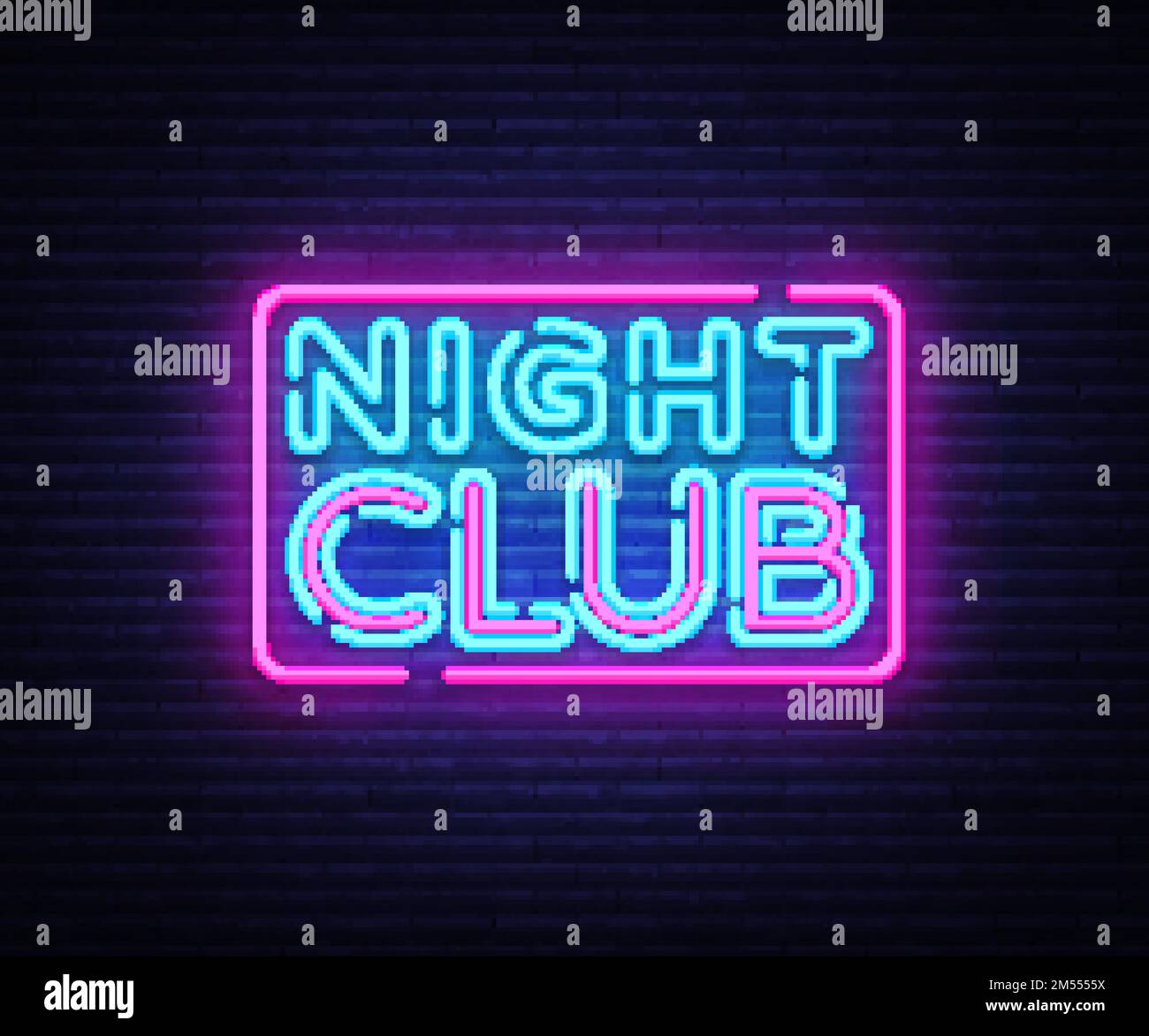Night Club neon sign vector. Night Club design template neon sign ...